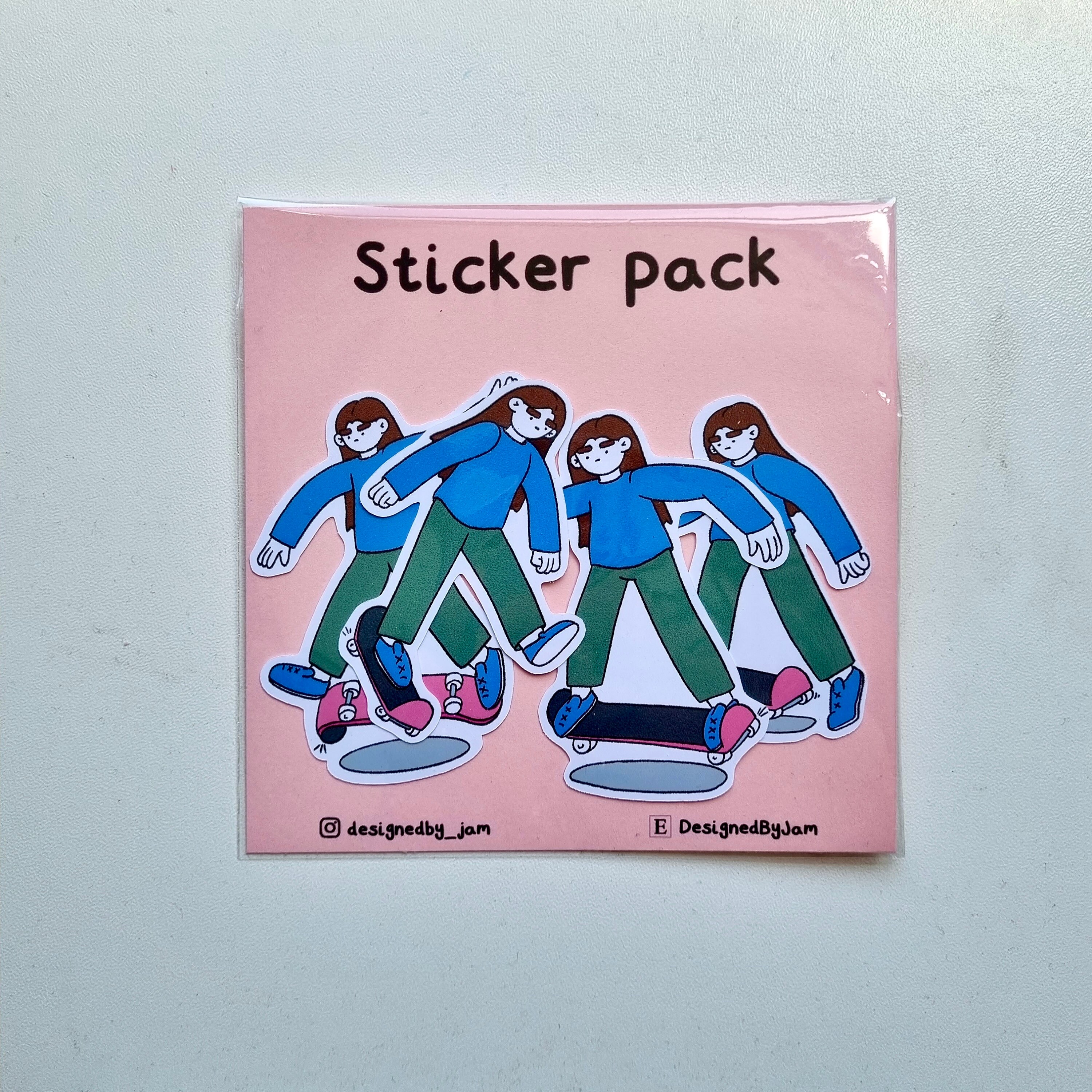 Straight Legs Sticker Pack Skate Matte Vinyl Die Cute | Etsy