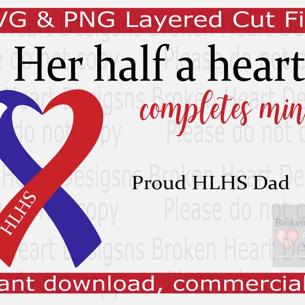 Hlhs Awareness Svg - Etsy