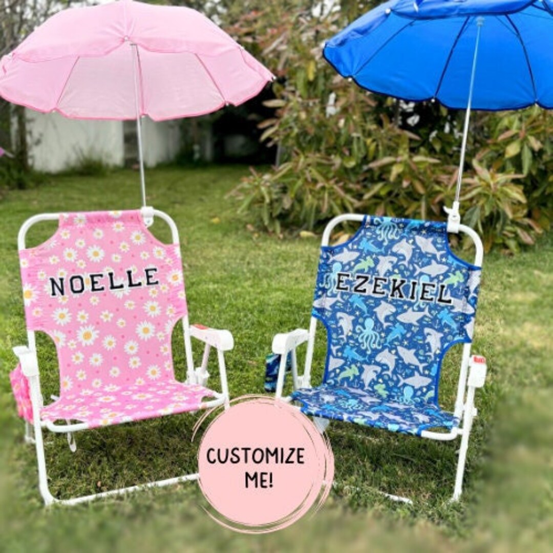 Customizable Toddler Beach Chair Gift Personalized Gift Beach Chair ...