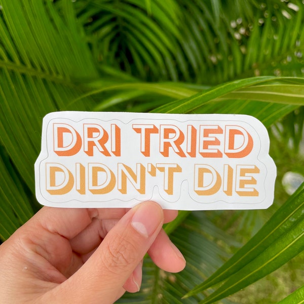 Dri Tri Sticker - Etsy
