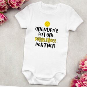 Customizable Pickleball Baby Bodysuit Future Pickleball Partner Baby ...