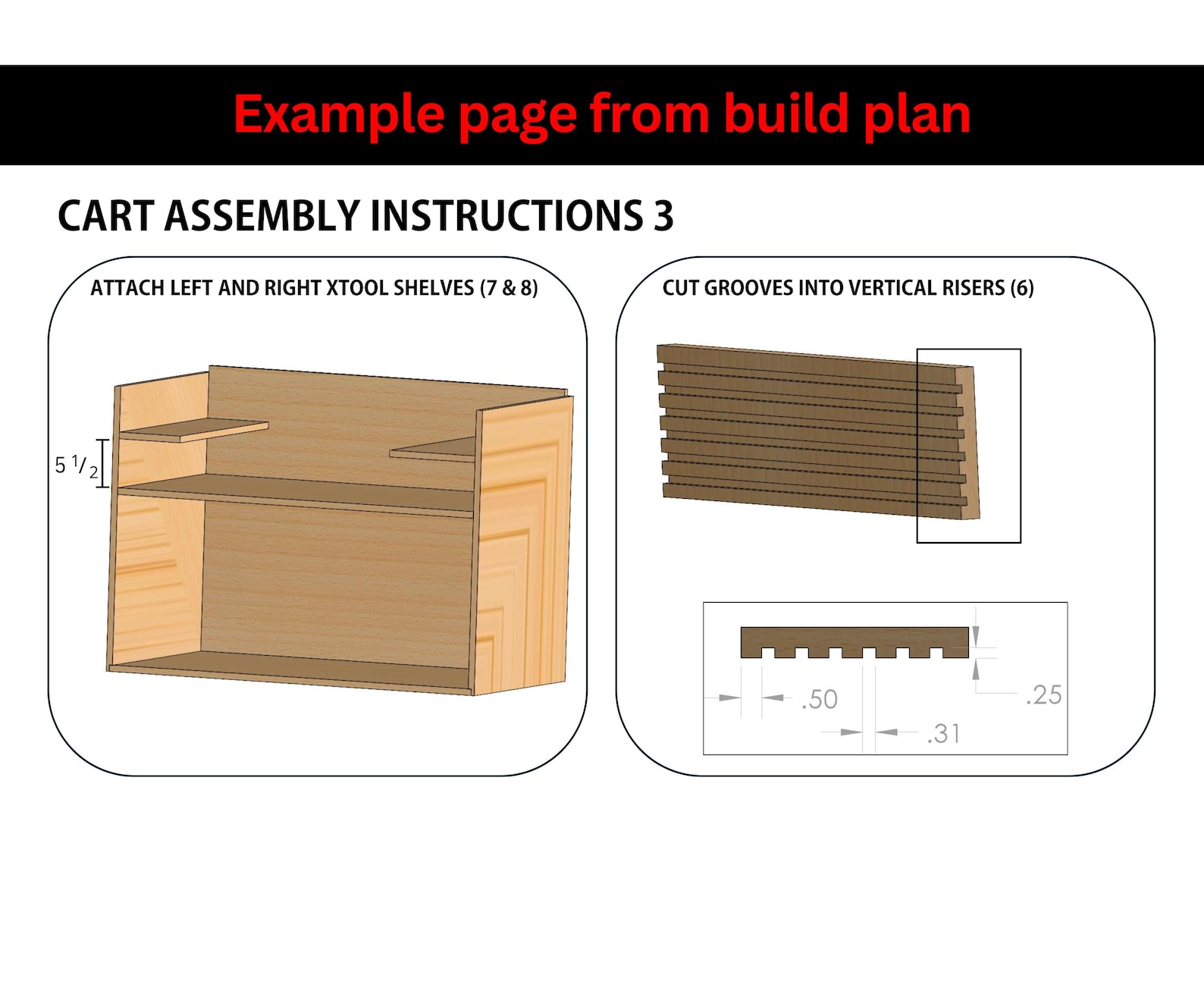 Xtool P2 Custom Cart Build Plan Xtool Cart With Riser Digital Download ...