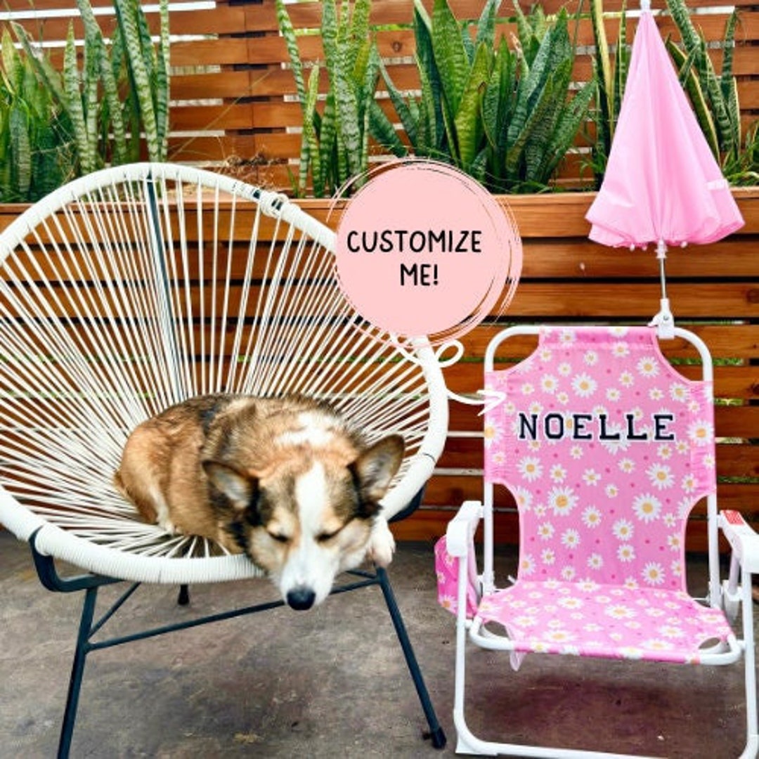 Customizable Kids Beach Chair Gift Personalized Gift Beach Chair With ...