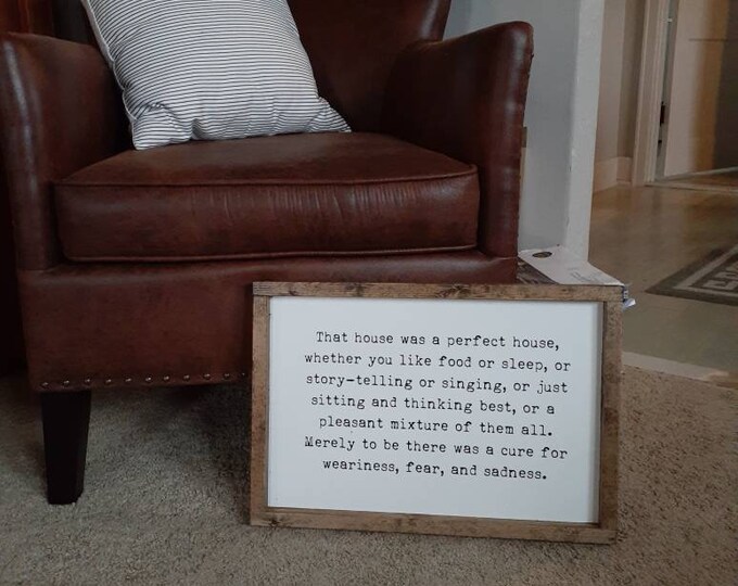 That House Was A Perfect House Handcrafted Farmhouse Sign - Etsy