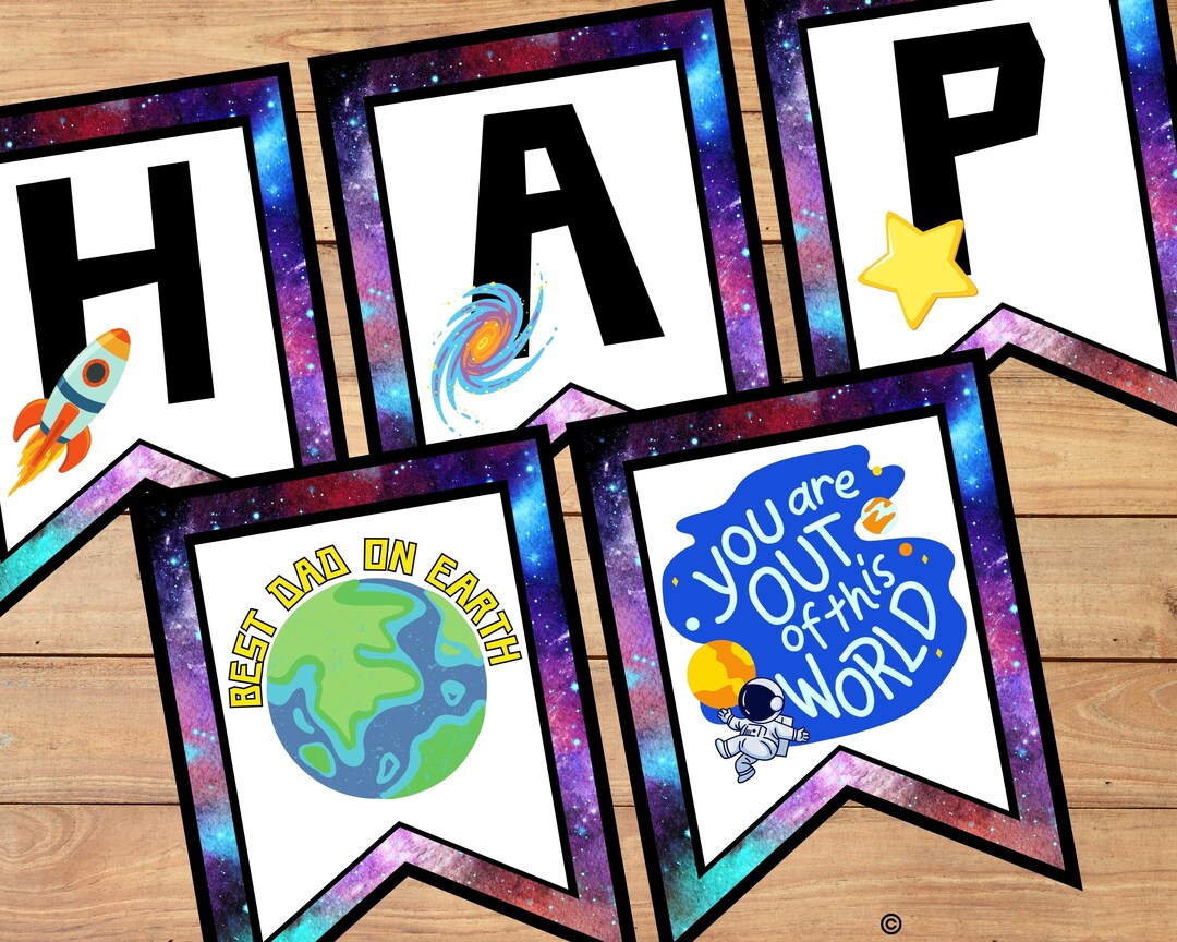 Father's Day Banner, Happy Father's Day Printable Banner Sign, Father's ...