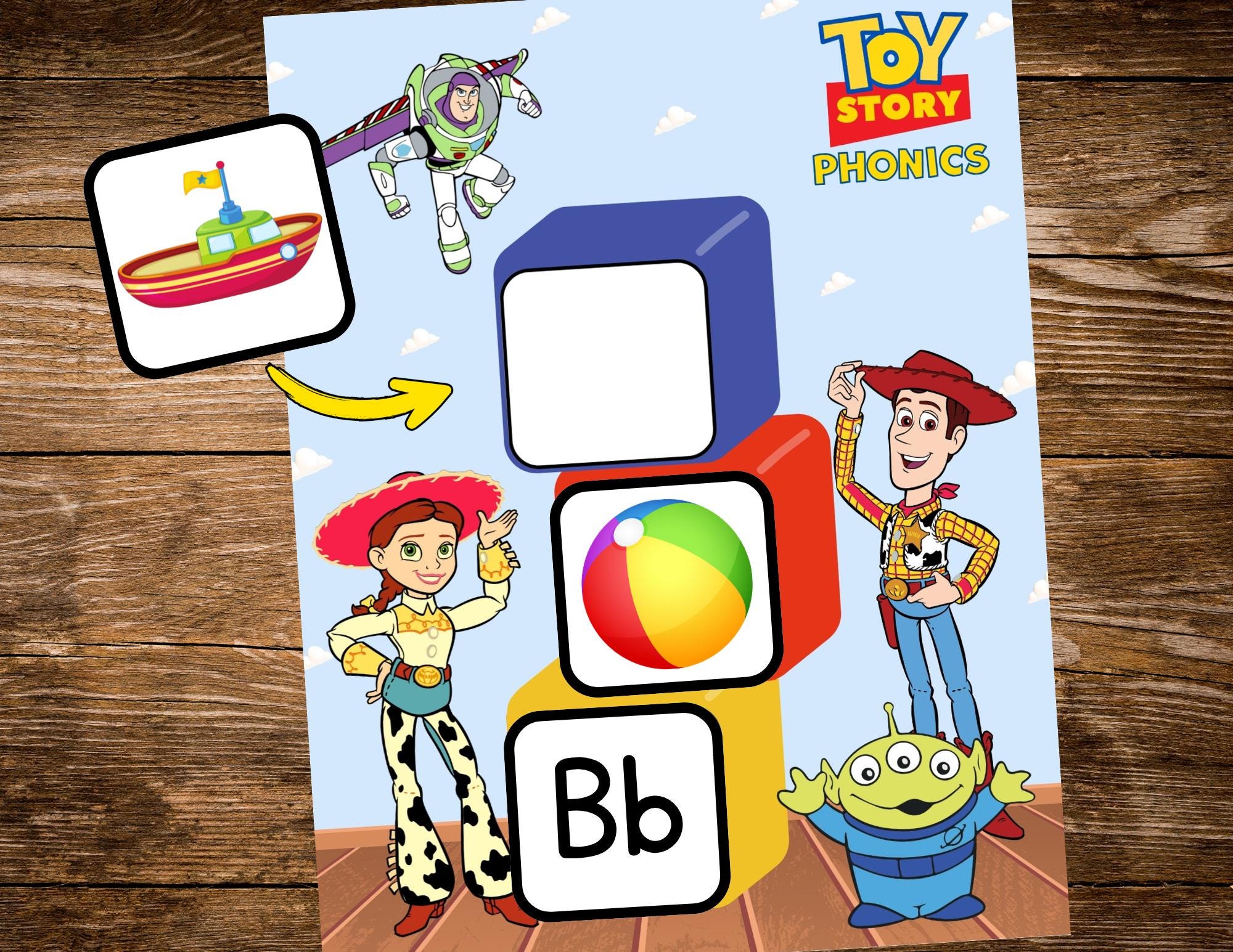 Phonics Activity, Toy Story Alphabet Learning Printable - Etsy