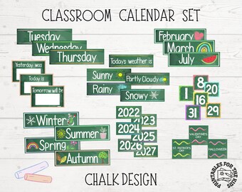 Classroom Calendar Display - Etsy