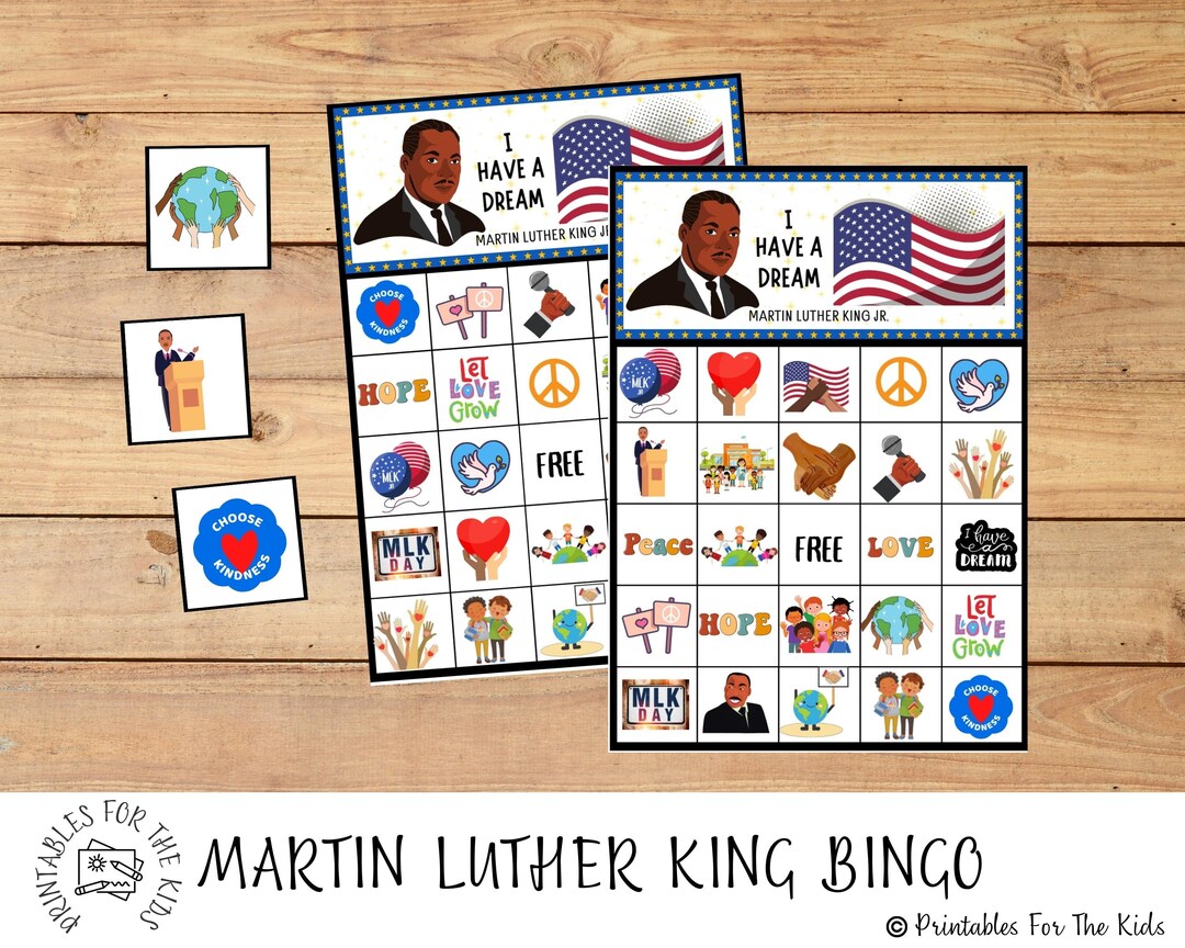 Martin Luther King Activity, MLK Printable Game, Black History Month ...