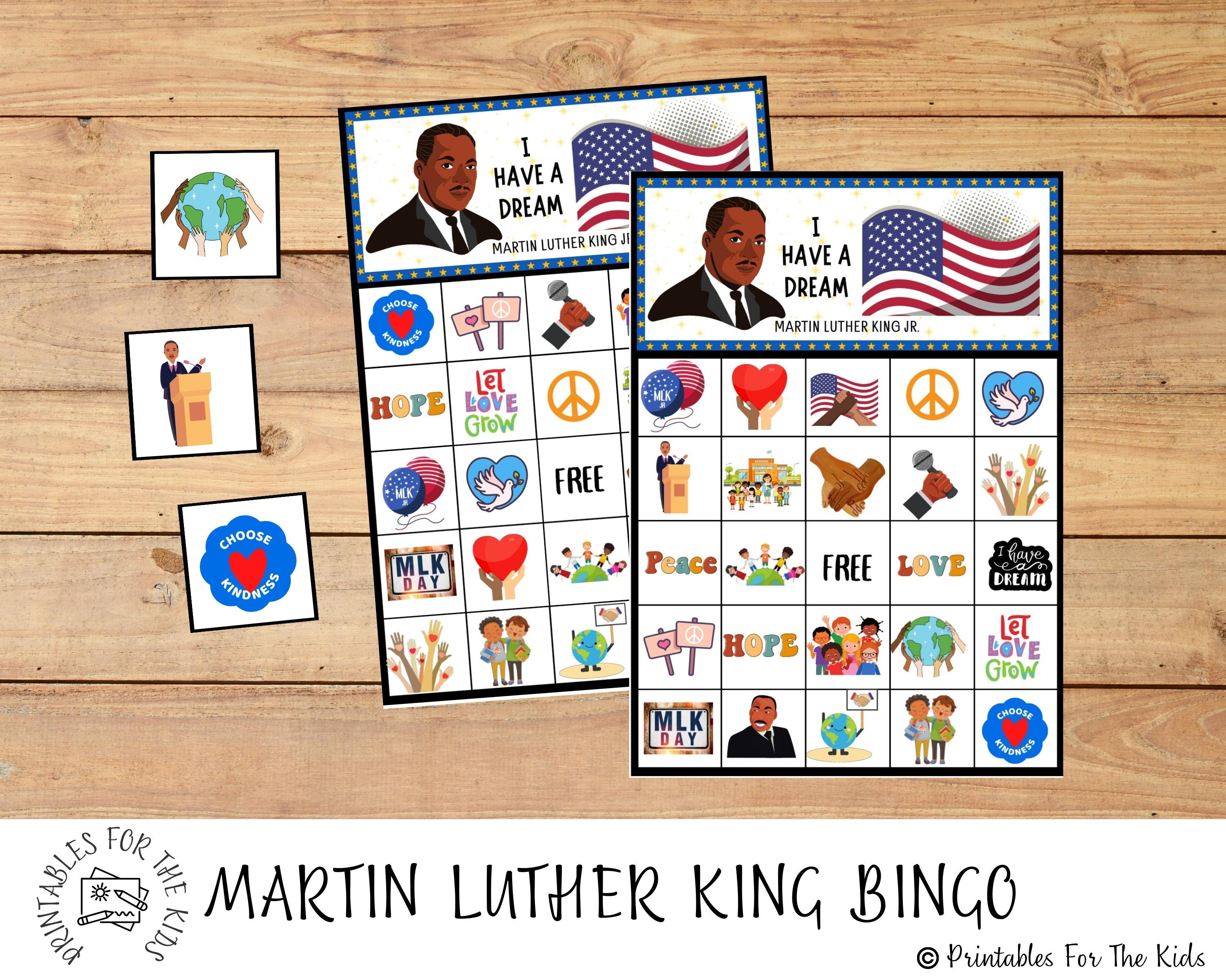 Martin Luther King Activity, MLK Printable Game, Black History Month ...