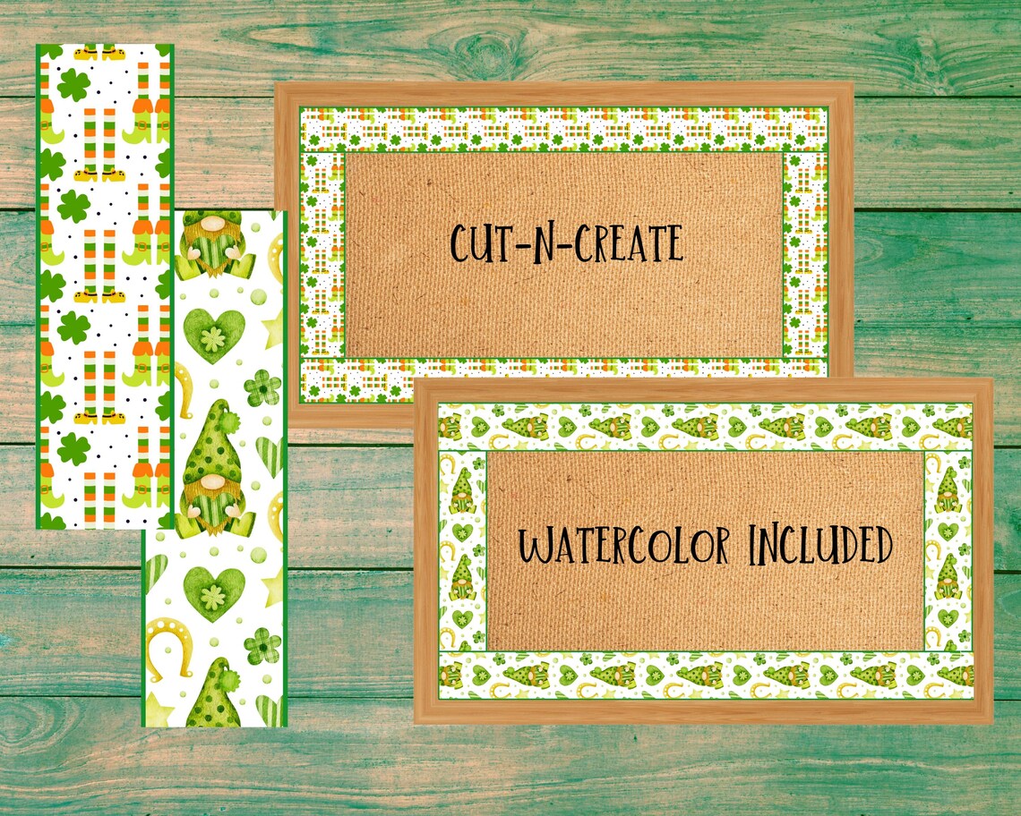 St. Patrick's Day Bulletin Board Border: Shamrock Rainbow Classroom ...