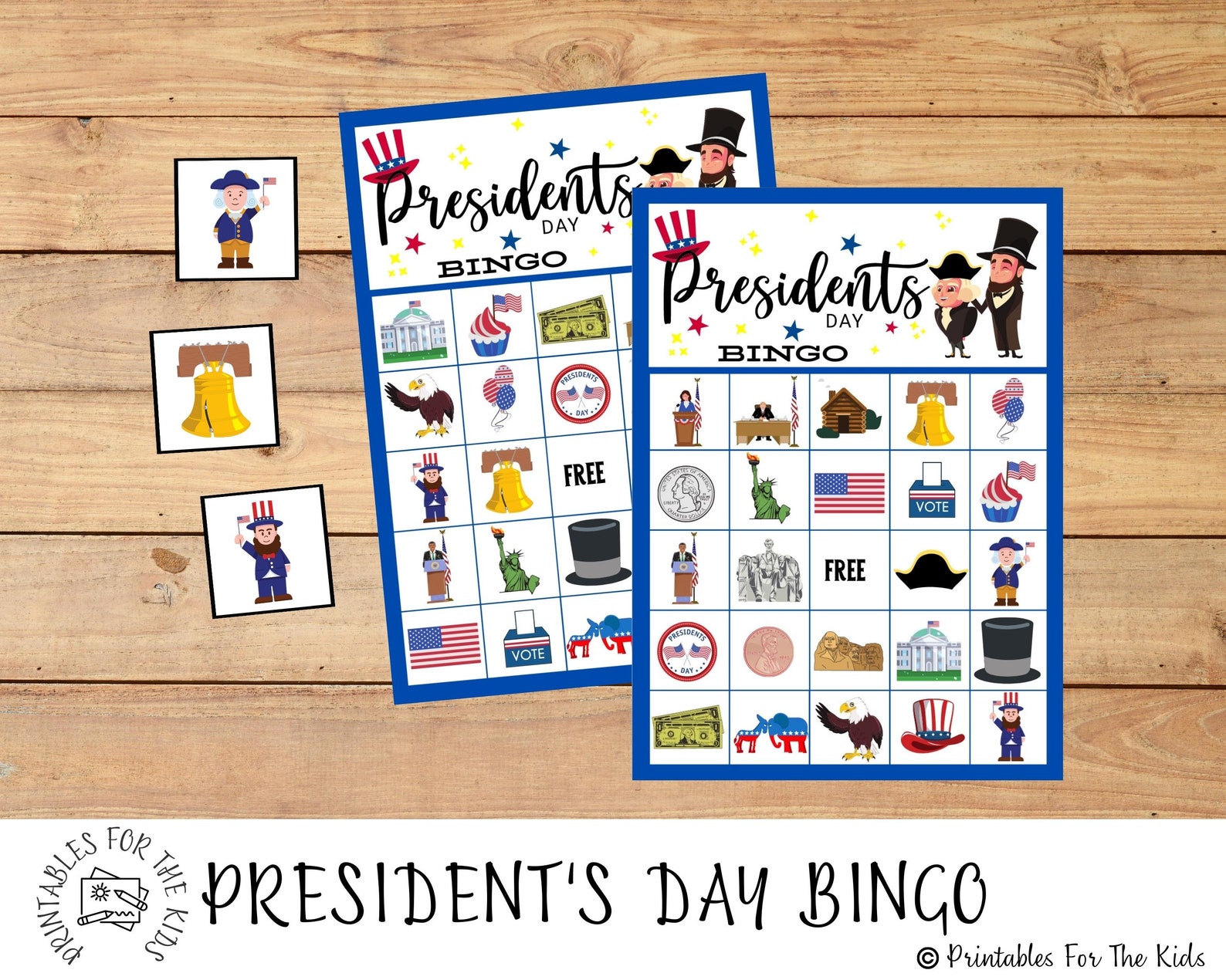 President's Day Bingo Game: Kids Activity Printable - Etsy