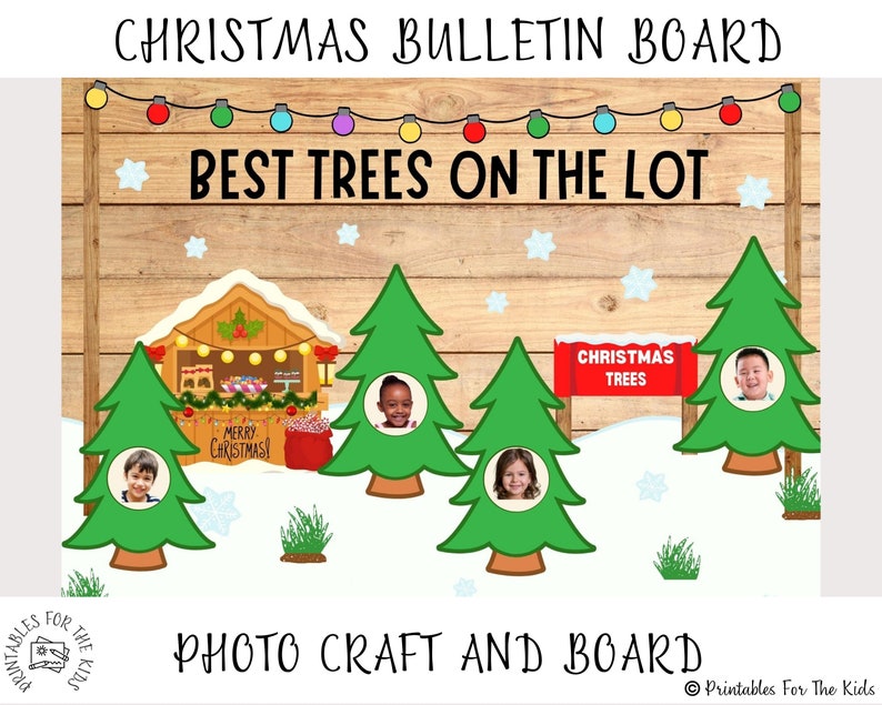 Christmas Tree Bulletin Board Kit: Winter Classroom Decor Printable - Etsy