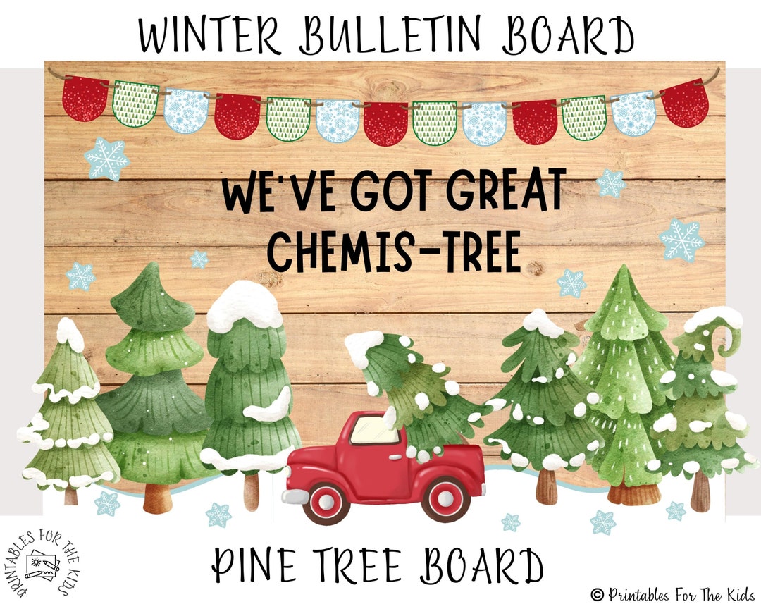 Christmas Bulletin Board, Winter Bulletin Board, Christmas Tree Wall ...
