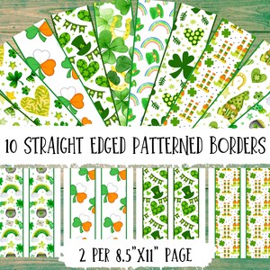 St. Patrick's Day Bulletin Board Border: Shamrock Rainbow Classroom ...