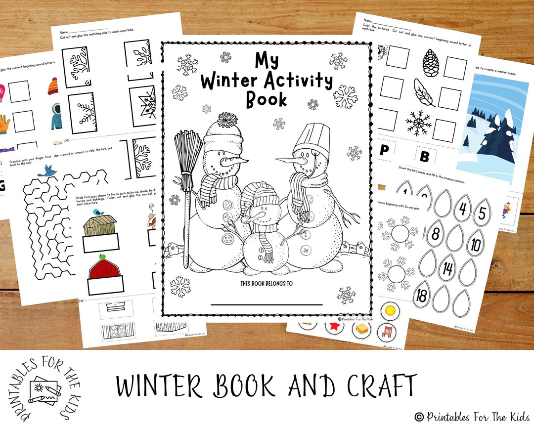Winter Activities for Kids, Snowman Craft, Winter Lesson Plan ...