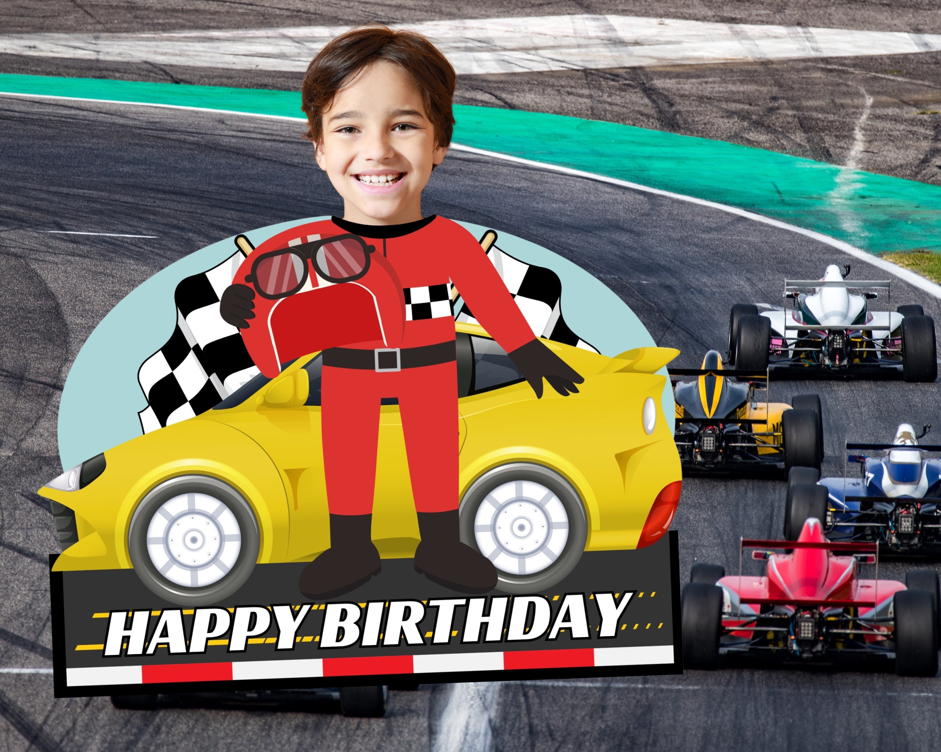 Race Car Birthday Party, Race Car DIY Birthday Decorations, Race Car ...