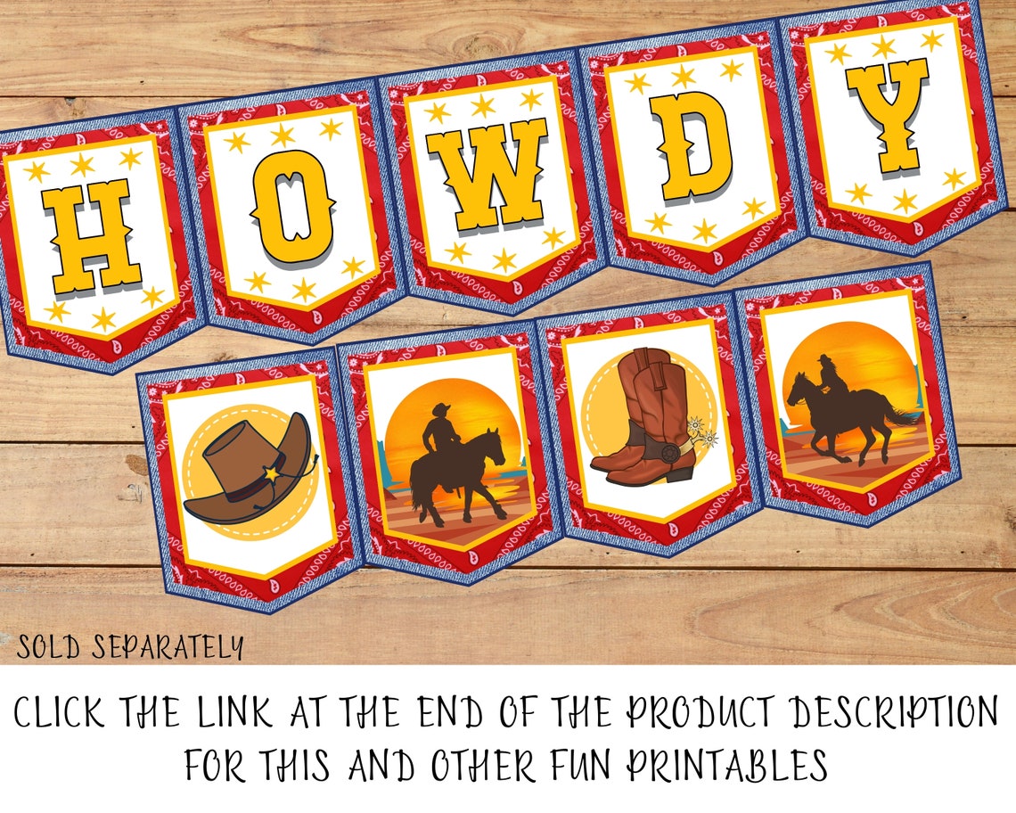 Wild West Bingo Game: Cowboy Cowgirl Birthday Party Printable - Etsy
