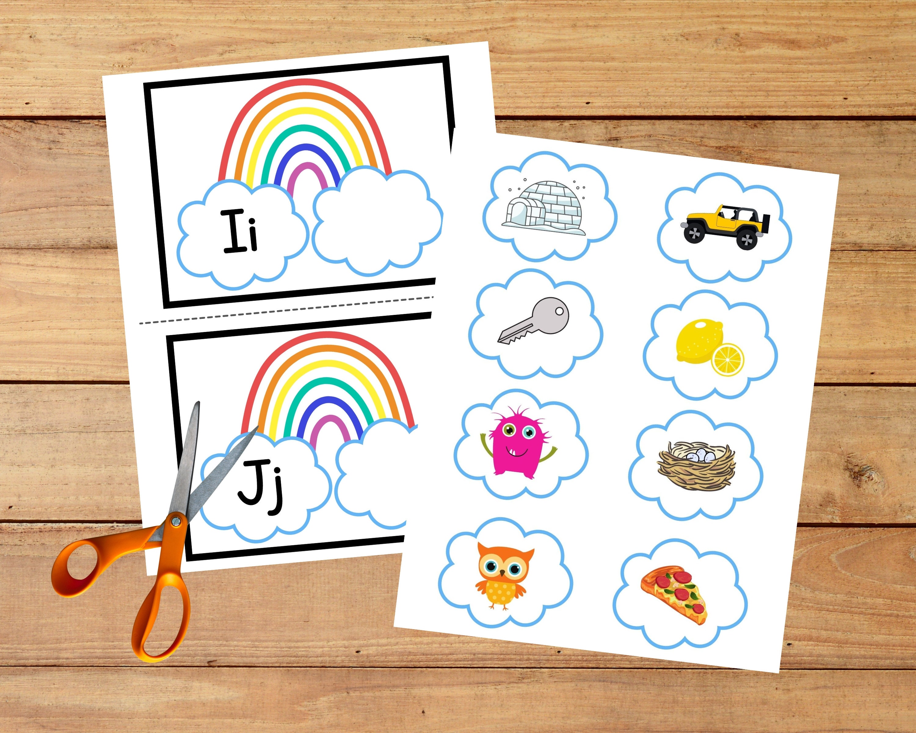 Phonics Beginning Sounds Letter Activity Printable Picture Match Spring ...