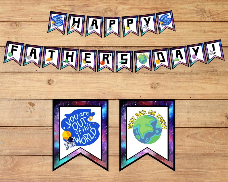 Father's Day Banner, Happy Father's Day Printable Banner Sign, Father's ...
