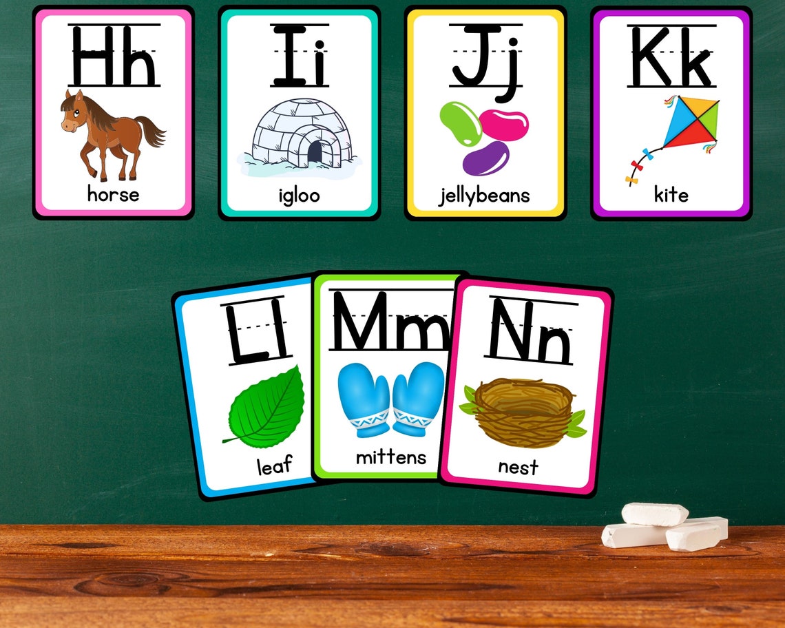 Alphabet Posters Printable Educational Posters Alphabet - Etsy