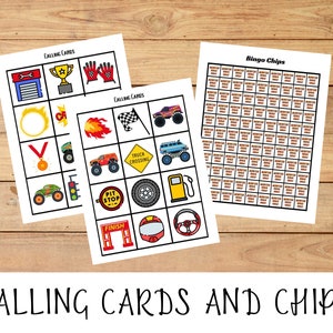 Monster Truck Birthday Bingo Game: Kids Printable Activity - Etsy