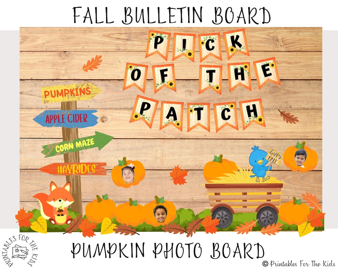 Fall Pumpkin Patch Bulletin Board: Classroom Decor - Etsy