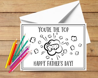Printable Father's Day Card, You're the Best Pop, Funny Father's Day ...