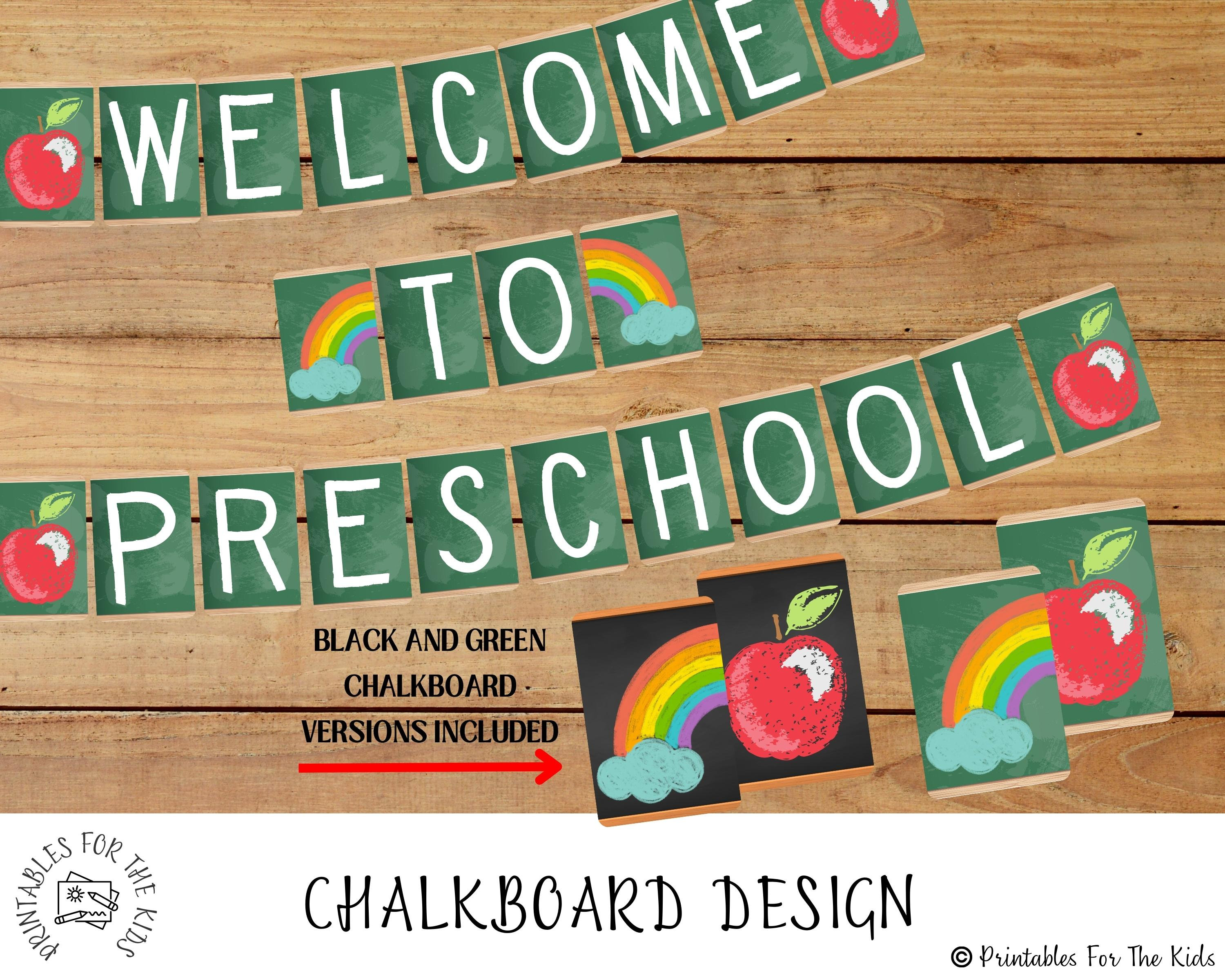 Welcome Back to School Banner, Classroom Welcome Sign, Preschool ...