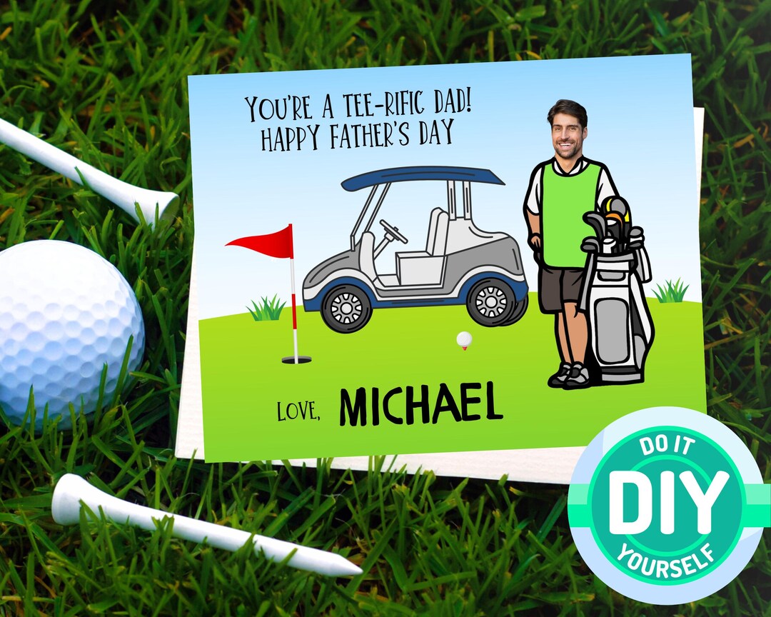 Father's Day Craft, Golf Gift for Father's Day, DIY Photo Gift for Dad ...