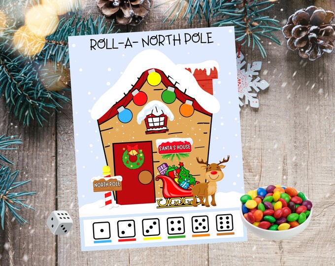 Roll A Christmas Story Game Printable, Roll A Christmas Story Dice Game ...