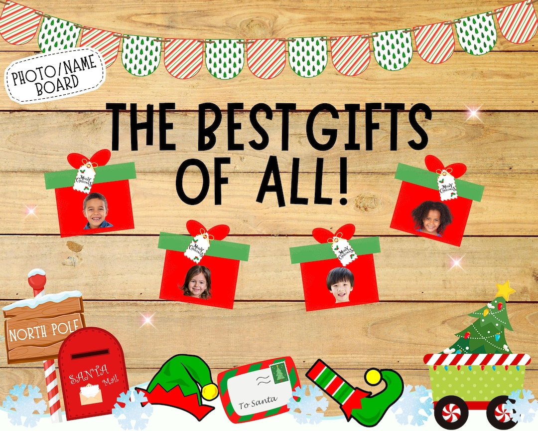 Christmas Bulletin Board Kit: Gifts Theme, Classroom Decor - Etsy