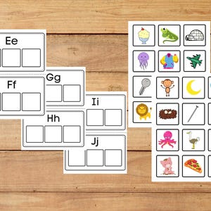 Phonics Activity: Beginning Sounds Letter Learning Printable - Etsy