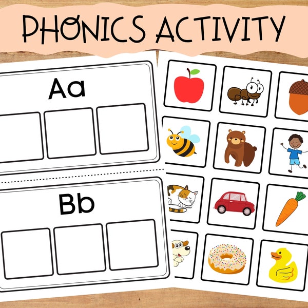 Phonics Preschool Task - Etsy