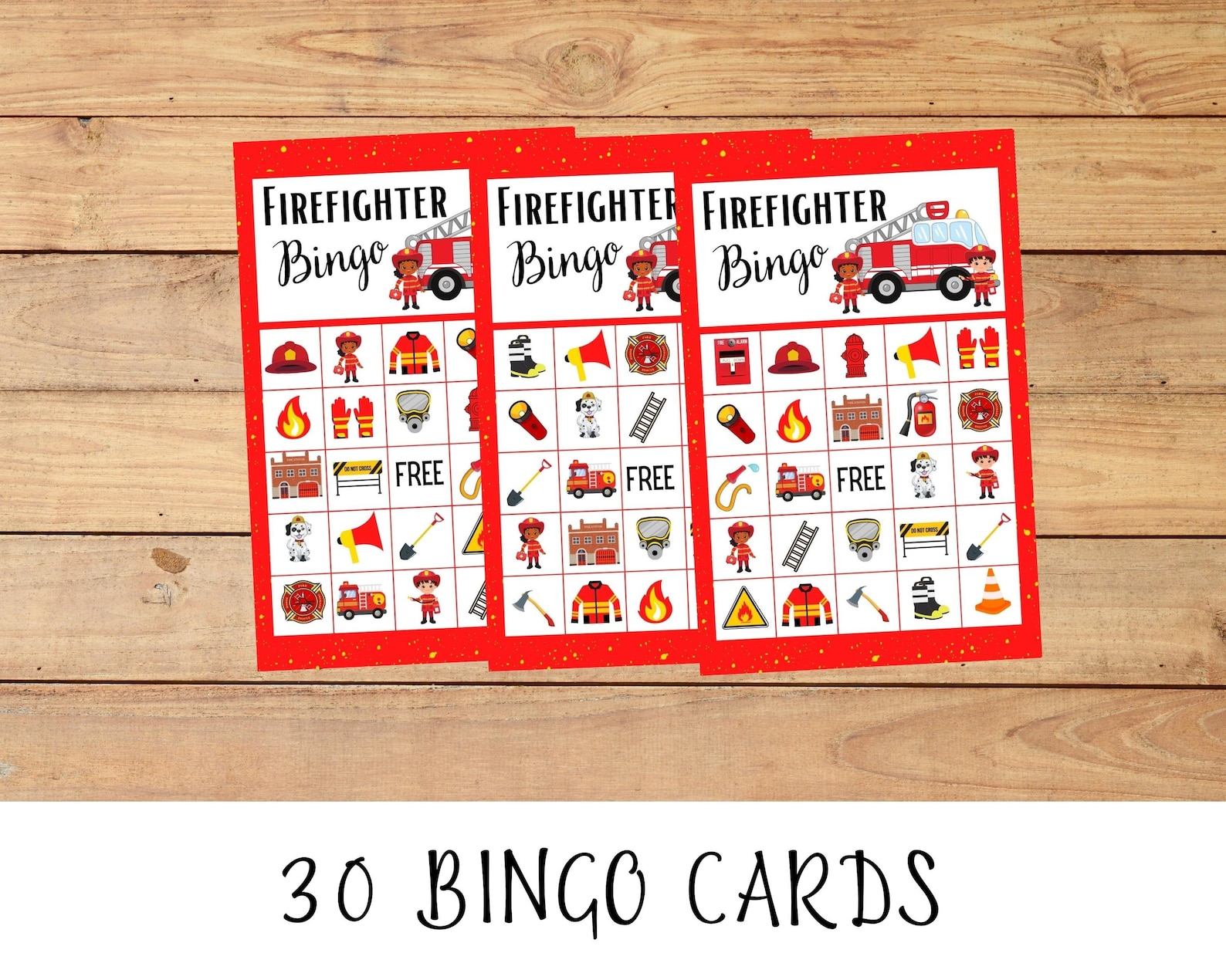 Fireman Party Firefighter Party Printable Fireman - Etsy