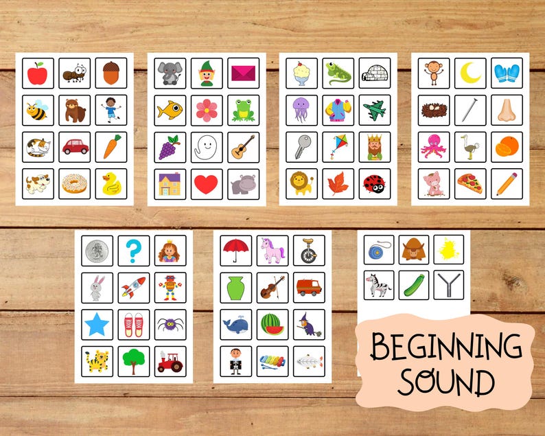 Phonics Activity: Beginning Sounds Letter Learning Printable - Etsy