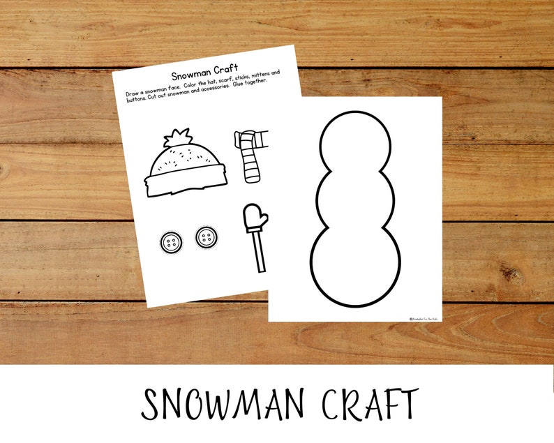 Winter Activities for Kids, Snowman Craft, Winter Lesson Plan ...