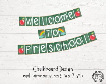Welcome Preschool Sign Printable - Etsy