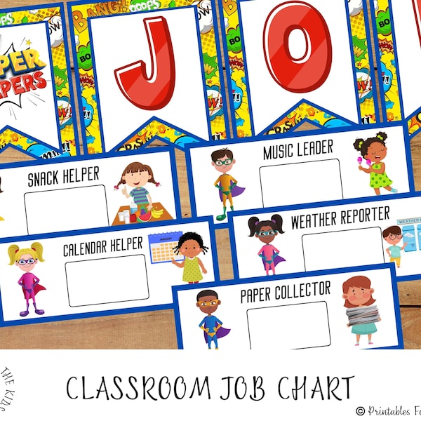 Classroom Jobs Chart - Etsy