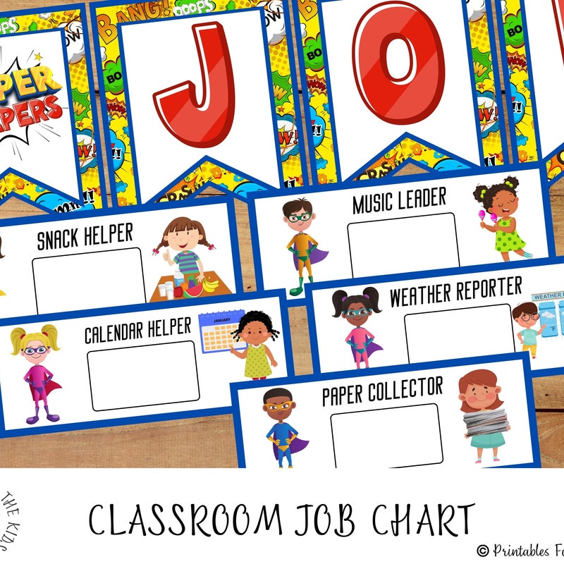 Classroom Jobs Chart - Etsy
