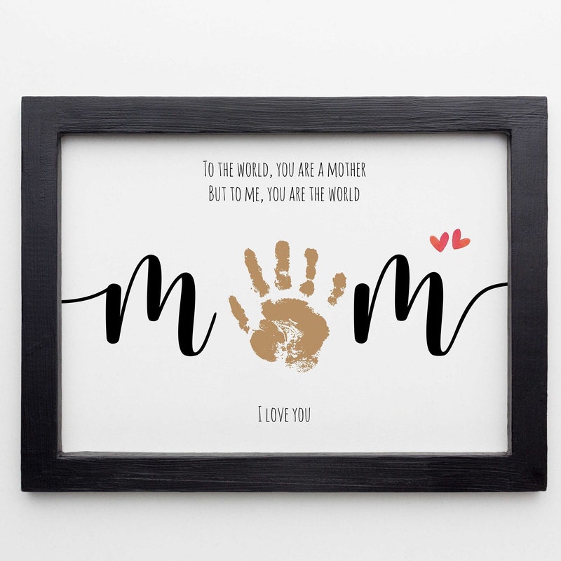 Mothers Day Footprint Art - Etsy