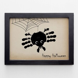 Halloween Handprint Art Spider Baby Halloween Handprint Art - Etsy