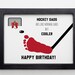 Hockey Dad Birthday Handprint Footprint Art Craft - Etsy