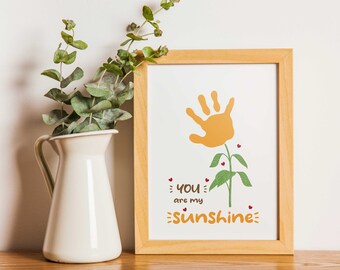 You Are My Sunshine Handprint - Etsy