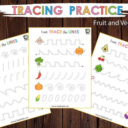 Toddler Busy Book Tracing Tracing Binder Worksheets - Etsy