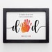 Dad We Love You Fathers Day Handprint Art , Handprint Art for Dad ...