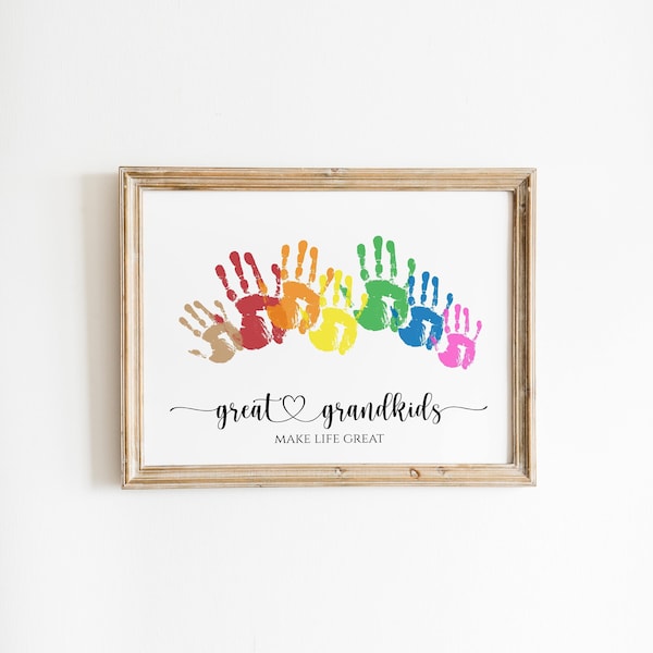 Great Grandma Handprint Digital - Etsy