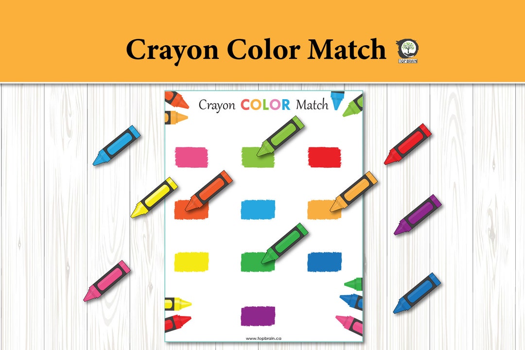 Crayon Color Busy Book Toddler, Montessori Toddler, Busy Binder ...