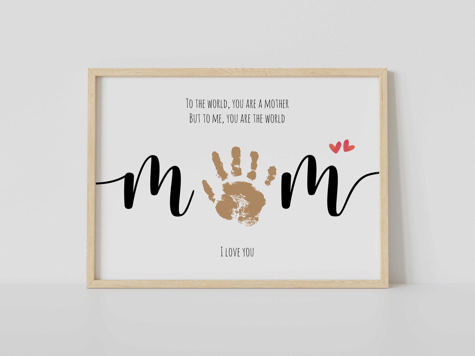 Mom Handprint Footprint Art Craft Mother's Day Gift for | Etsy