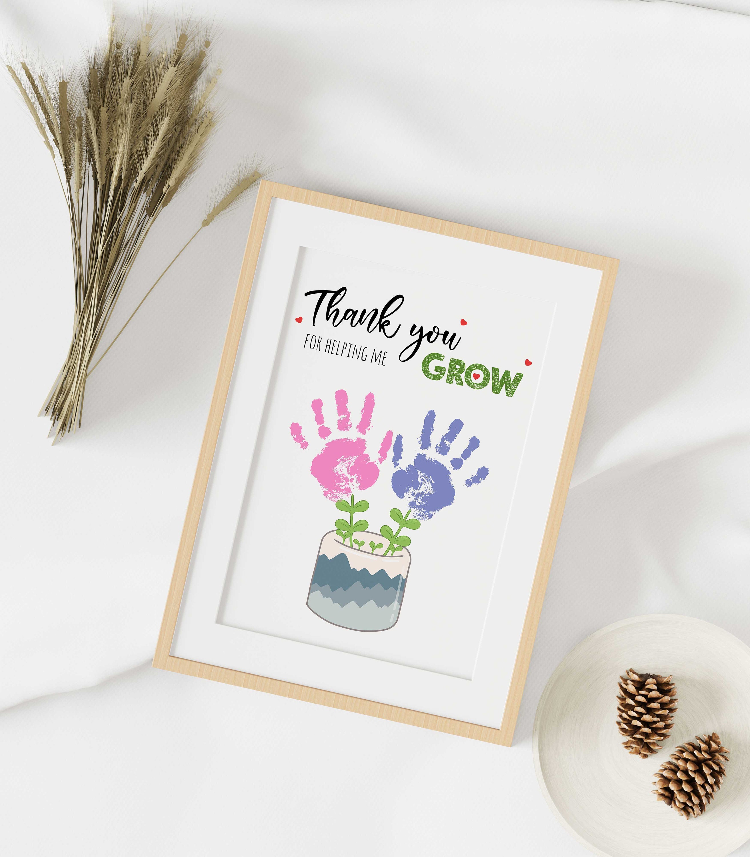 Teacher Appreciation Gifts Handprint Footprint Art Craft, Best Teacher ...