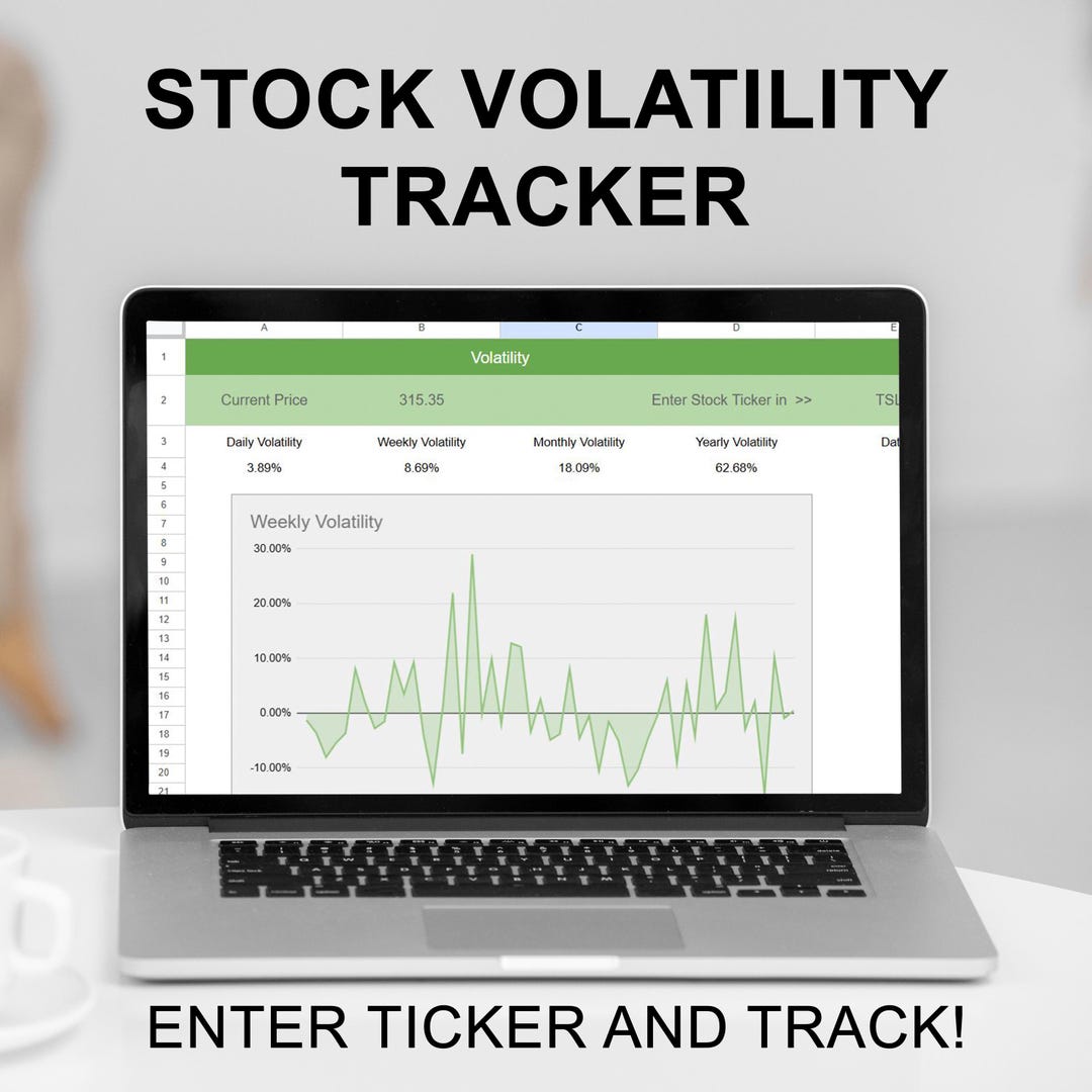 Stock Volatility Tracker Google Sheets | Weekly Risk Analysis ...